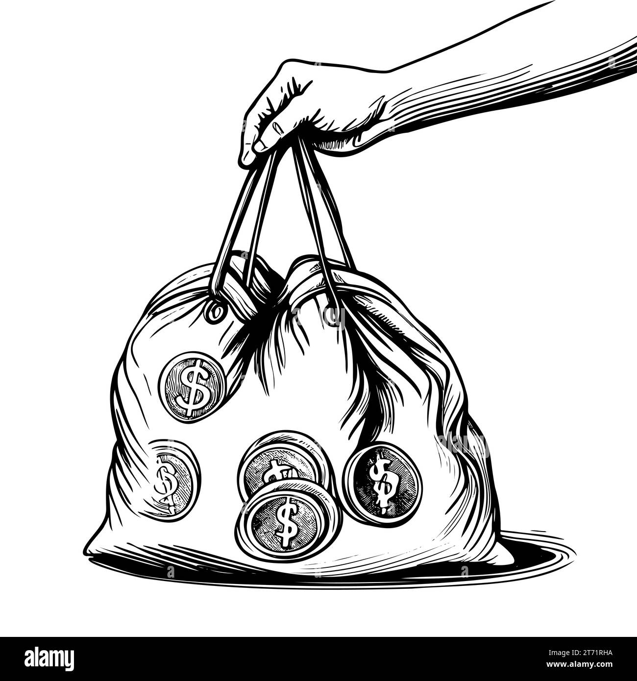 Hand holding pencil vector Black and White Stock Photos & Images - Alamy