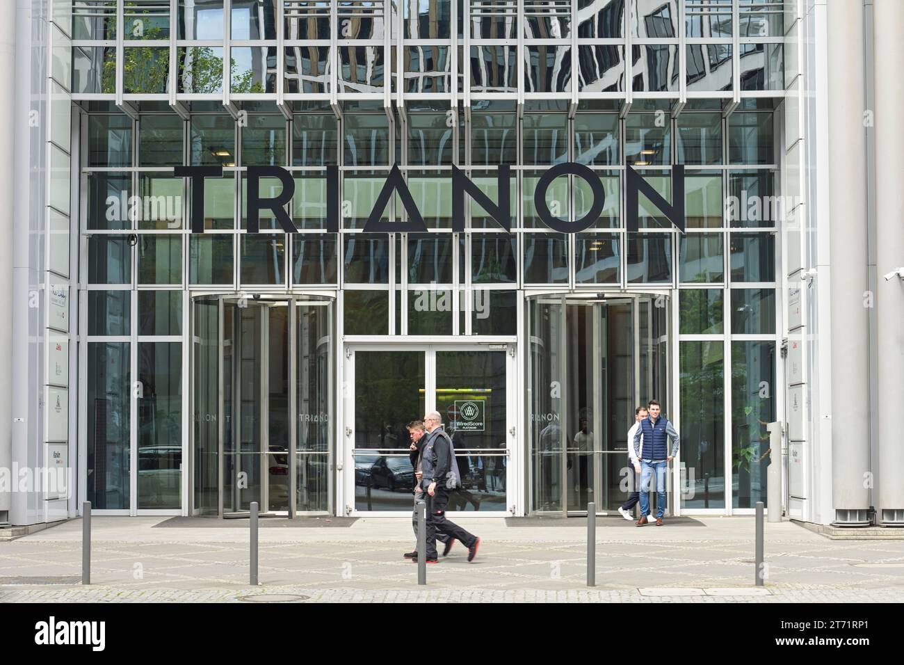 Eingang, Trianon Hochhaus, Mainzer Landstraße, Frankfurt, Hessen ...