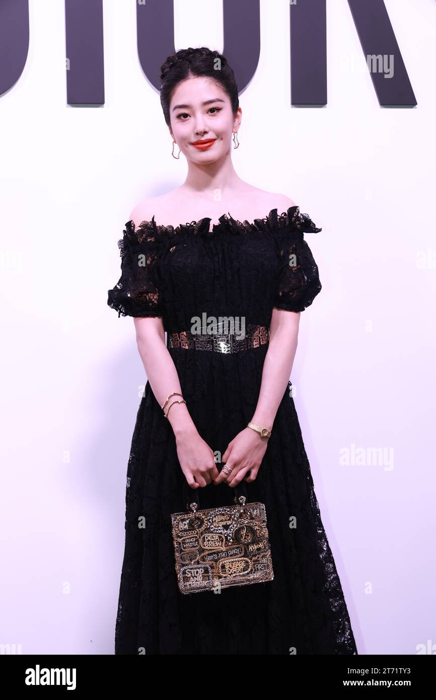 Thai Chinese actress Yang Caiyu attends the DIOR activity in Shanghai ...