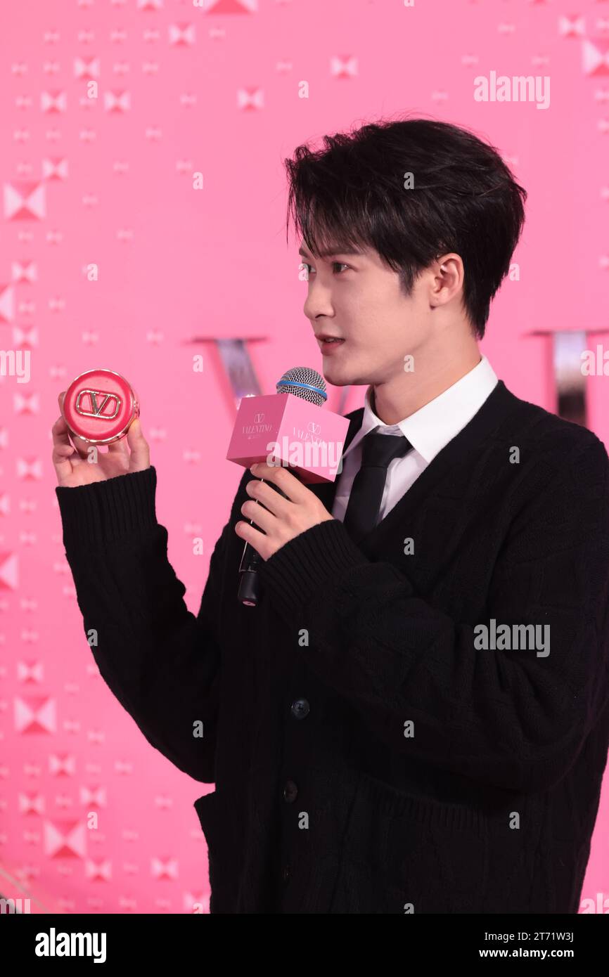 Chinese actor, singer, and dancer Tan Jianci attends an activity in ...