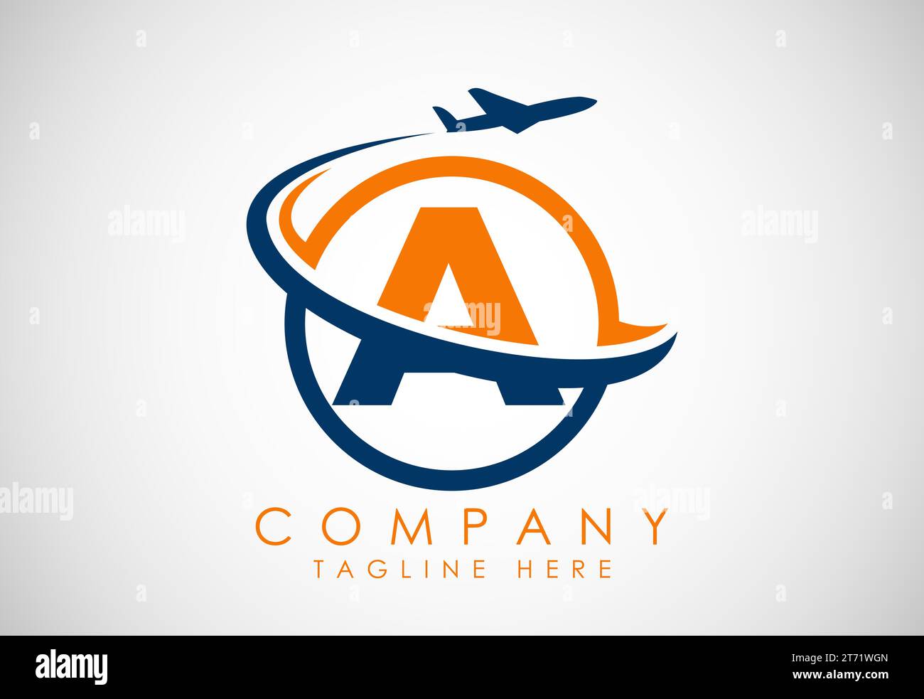 Initial alphabet with Aeroplan. Travel icons. Aviation logo sign ...