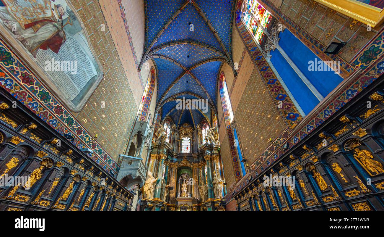 Lviv, Ukraine - July 21, 2018: Interior of The Archcathedral Basilica ...