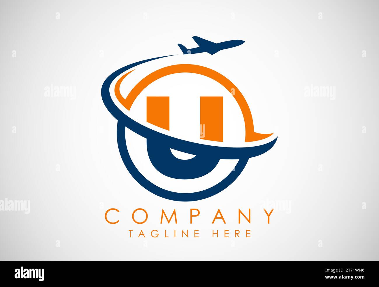 Initial alphabet with Aeroplan. Travel icons. Aviation logo sign ...