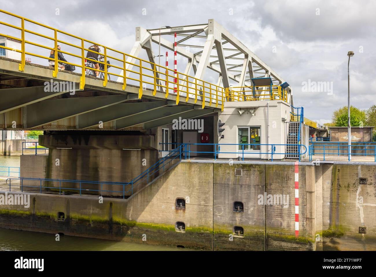 Krimpen aan de IJssel, The Netherlands - May 11 2023: Bridge with two ...