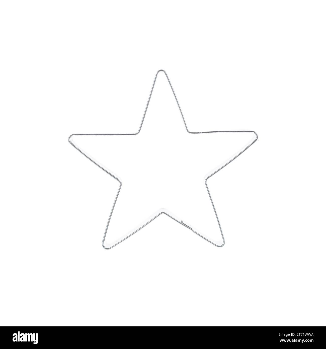 Blank metal wire star shape isolated on white background Stock Photo ...