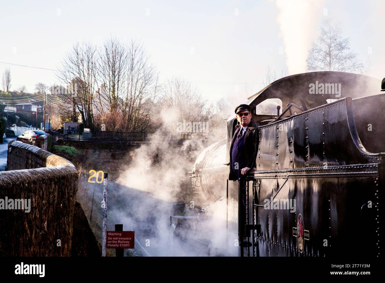 West somerset railway driver Stock Photo - Alamy