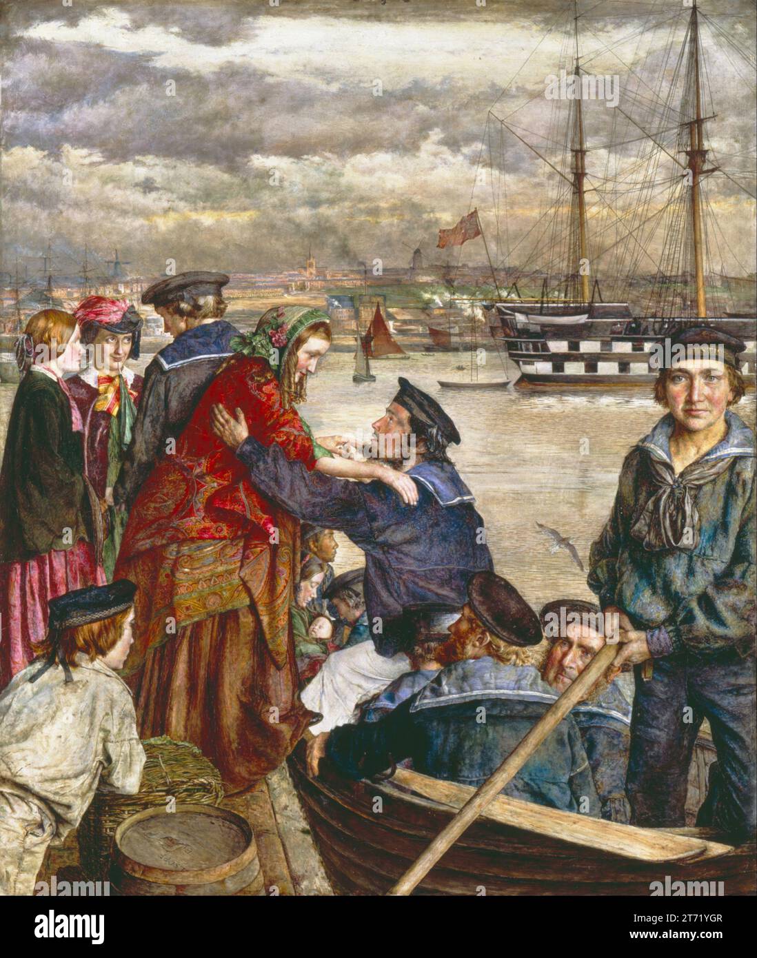 John Ingle Lee - Sweethearts and Wives - 1860 Stock Photo - Alamy