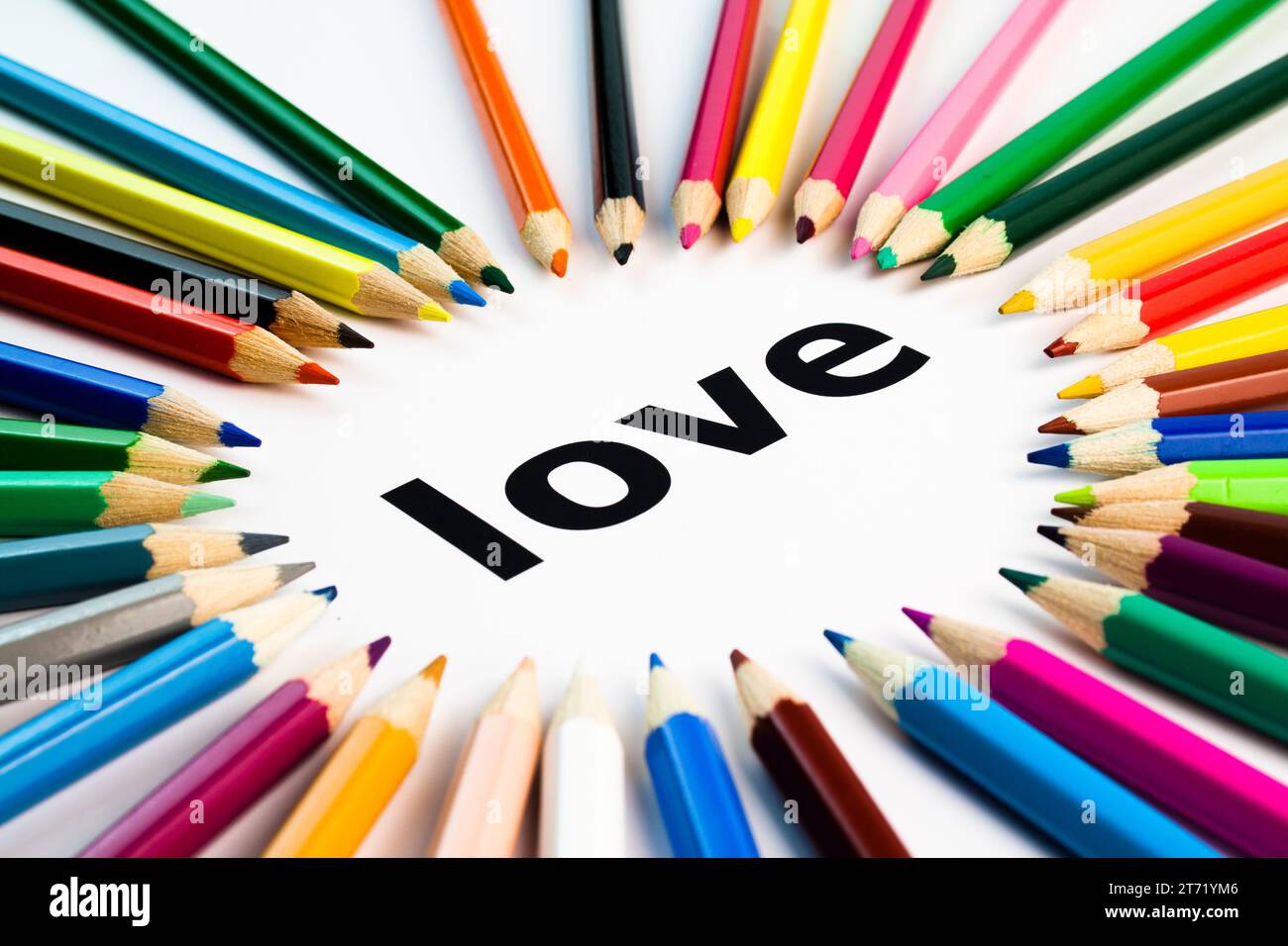 Learn colored rainbow word hi-res stock photography and images - Alamy