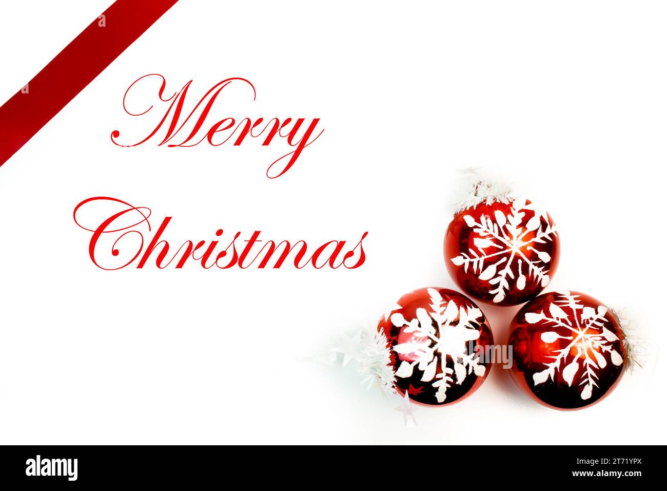 three snowflake baubles with decoration christmas on white background ...