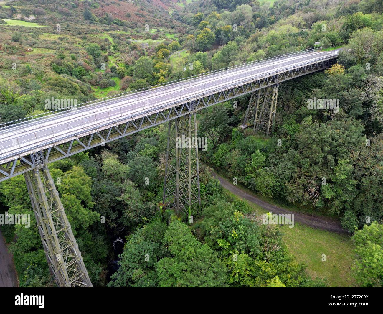 Meldon Viaduct a disused railway viaduct nr Okehampton, Devon, now a ...