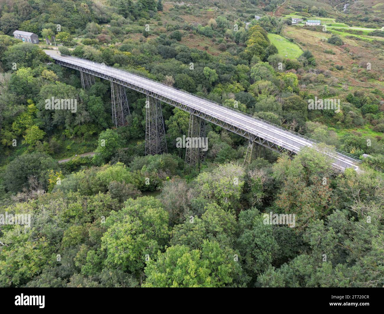 Meldon Viaduct a disused railway viaduct nr Okehampton, Devon, now a ...
