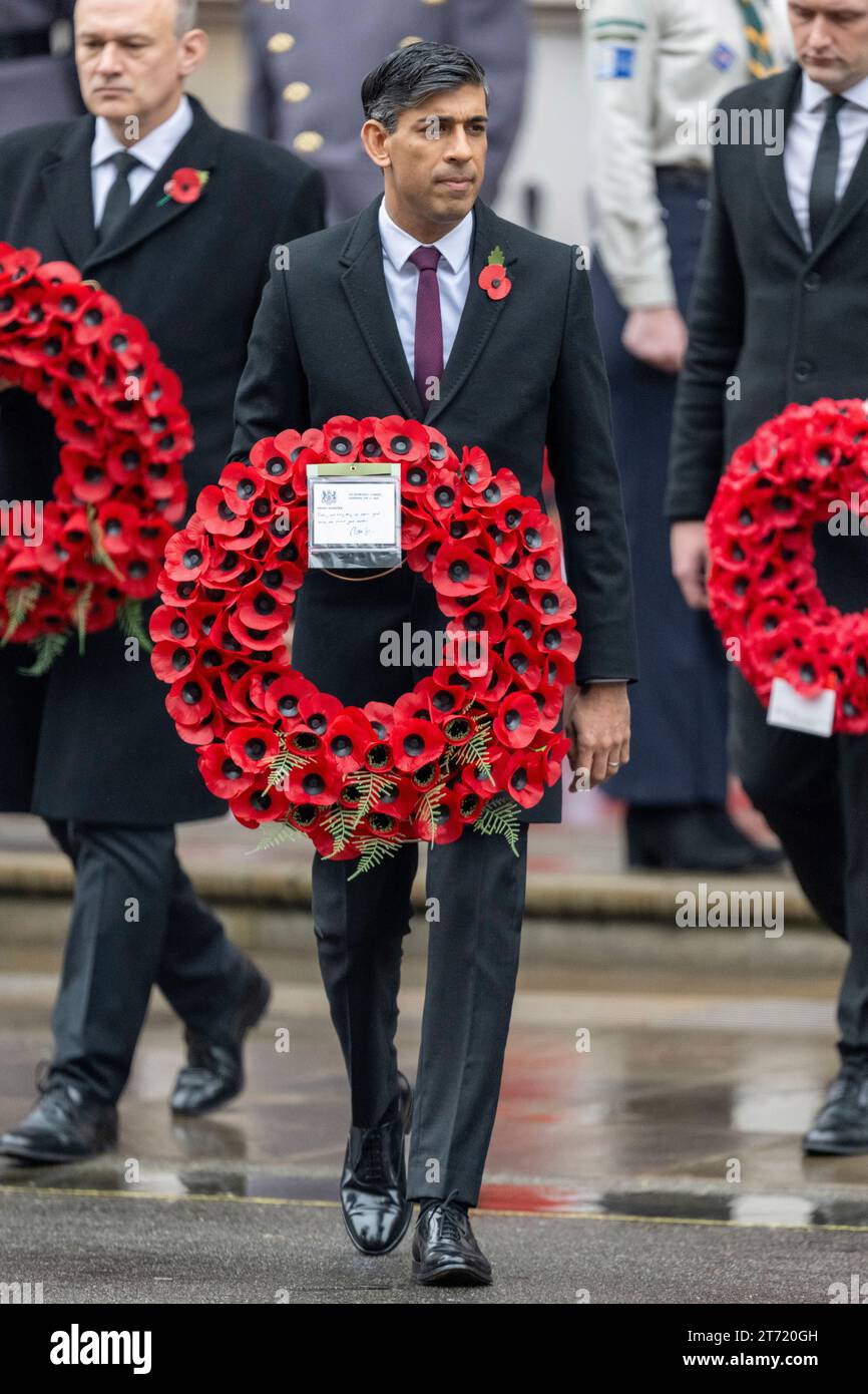 12 November 2023. London, UK. British Prime Minister Rishi Sunak takes ...