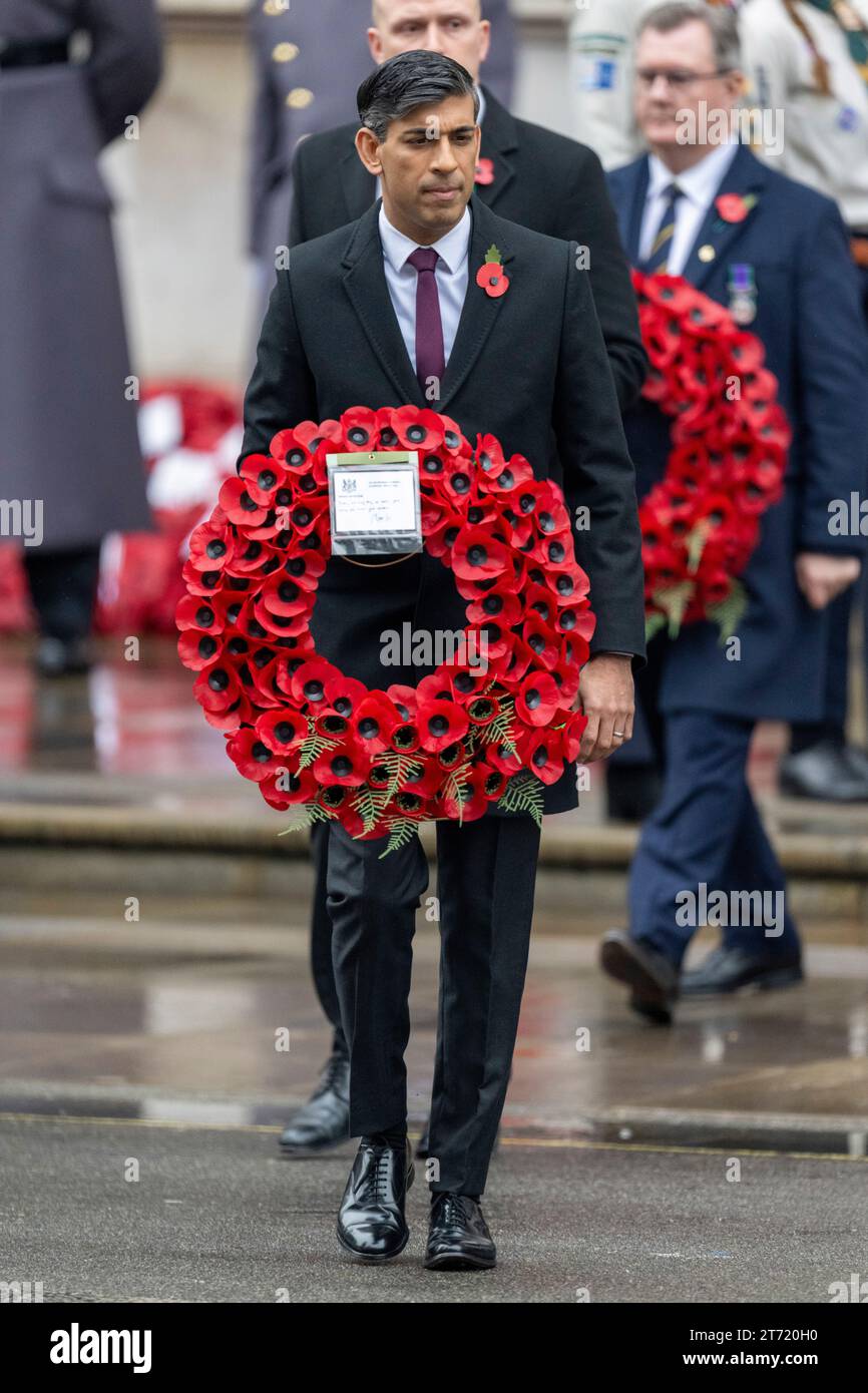 12 November 2023. London, UK. British Prime Minister Rishi Sunak takes ...