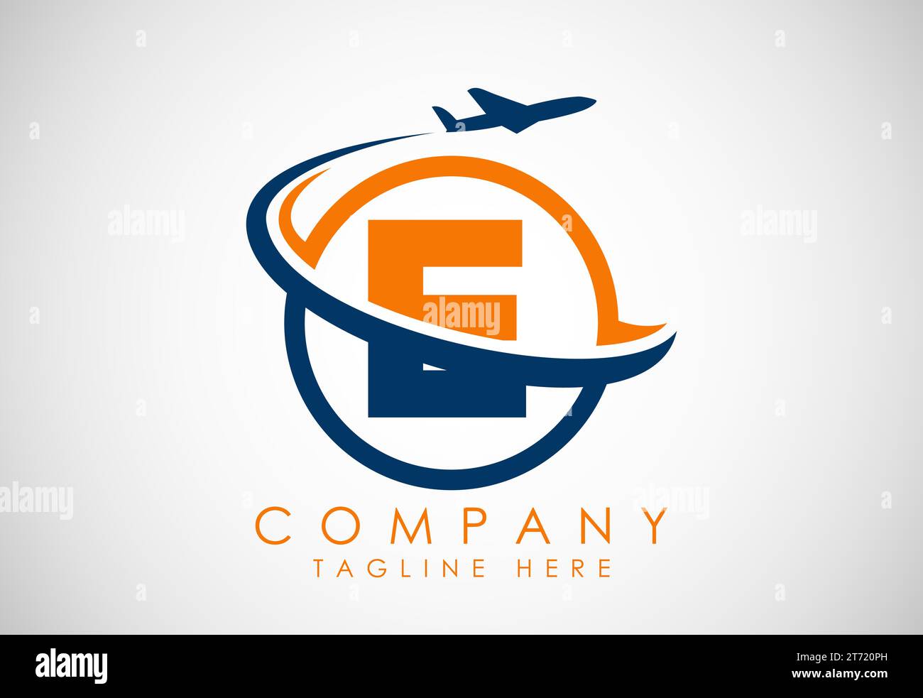 Initial alphabet with Aeroplan. Travel icons. Aviation logo sign ...