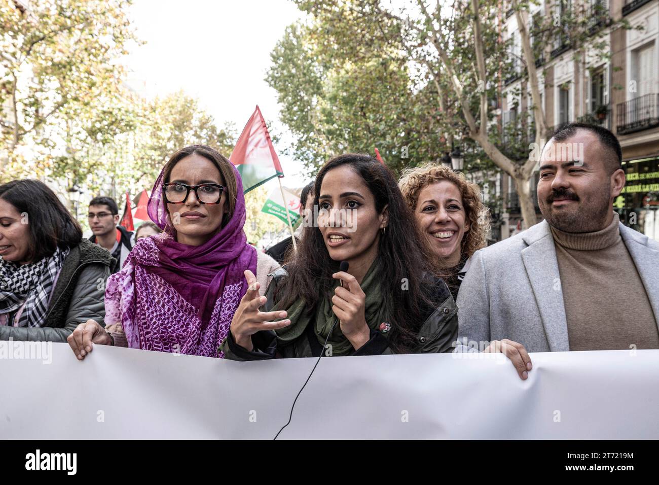 Madrid, Spain. 11th Nov, 2023. Tesh Sidi (Sumar) is interviewed at the ...