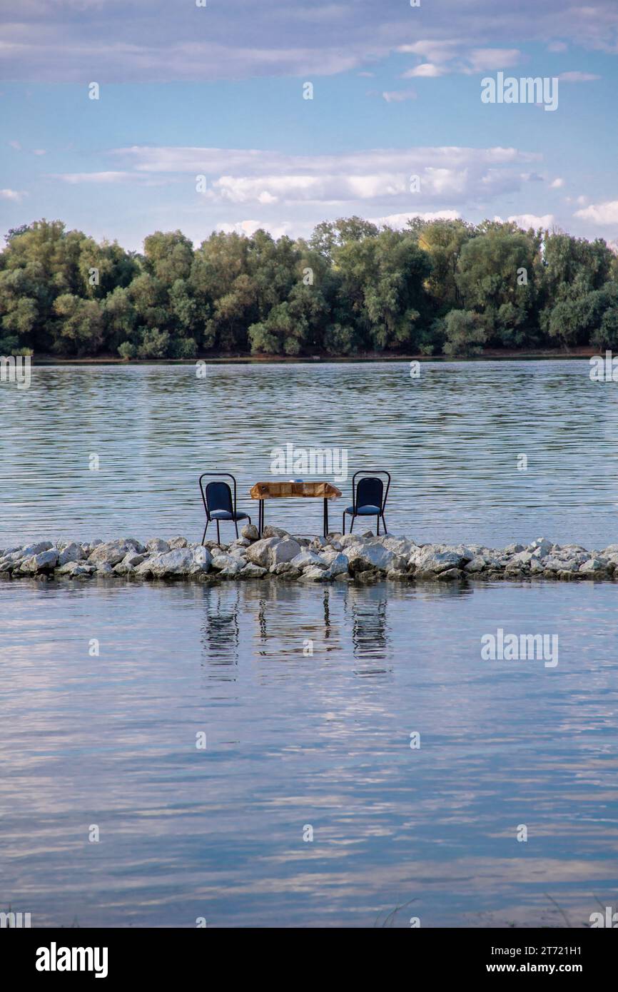 Danube waterfront cafe hi-res stock photography and images - Alamy