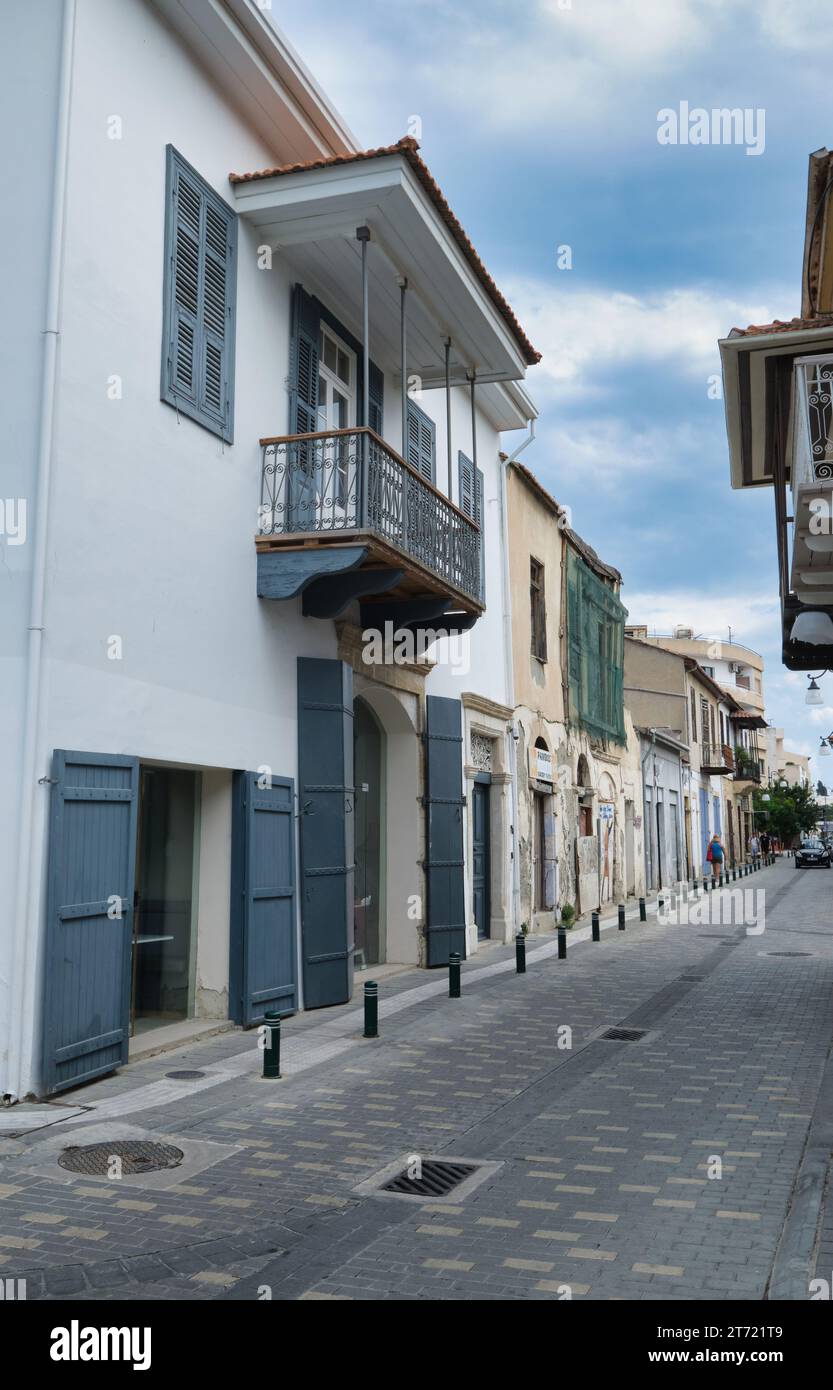 Street undergoing regeneration in larnaca, Cyprus Stock Photo - Alamy