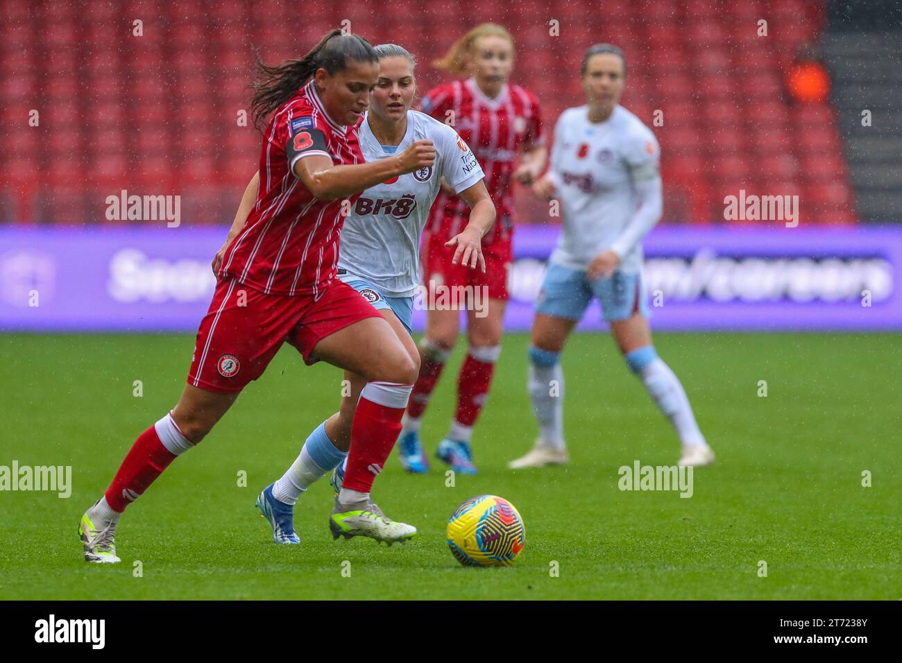 Bristol, UK. 12 November 2023. Abi Harrison during the WSL fixture ...