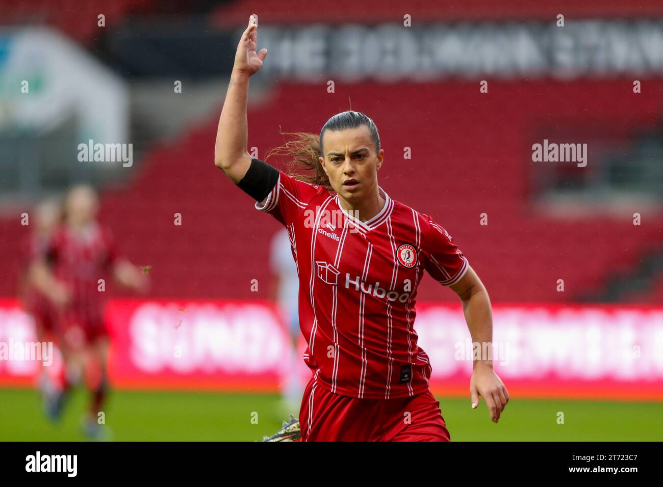 Bristol, UK. 12 November 2023. Ella Powell during the WSL fixture ...