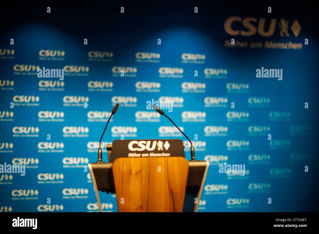 Munich, Germany. 13th Nov, 2023. The slogan "CSU - Closer to the people ...