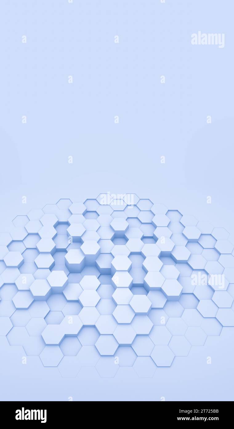 Abstract light blue hexagon abstract background pattern. Hexagon panel ...
