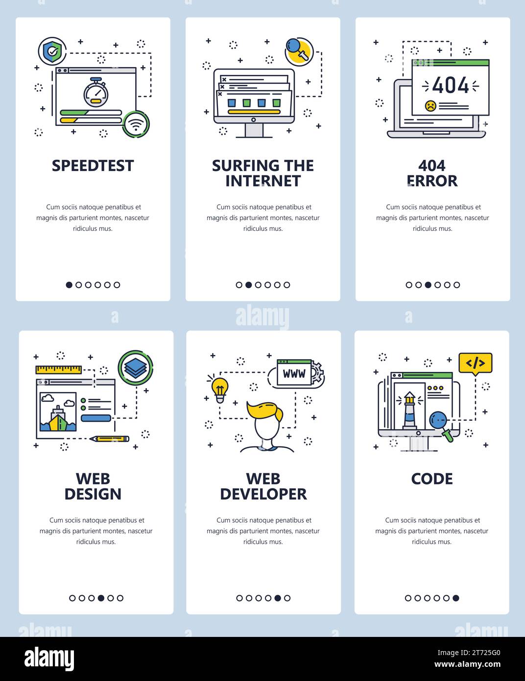 Mobile Data Speedtest Stock Vector Images Alamy