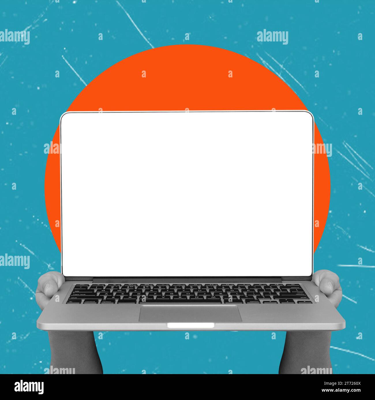 Collage art featuring success and leadership in programming. Hands ...