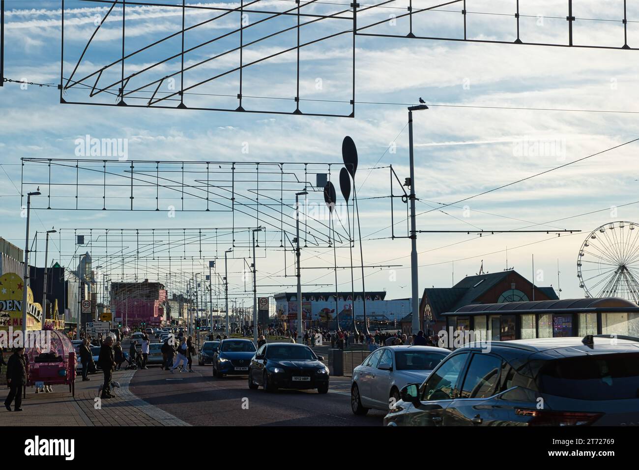 Blackpool streets aerial hi-res stock photography and images - Alamy