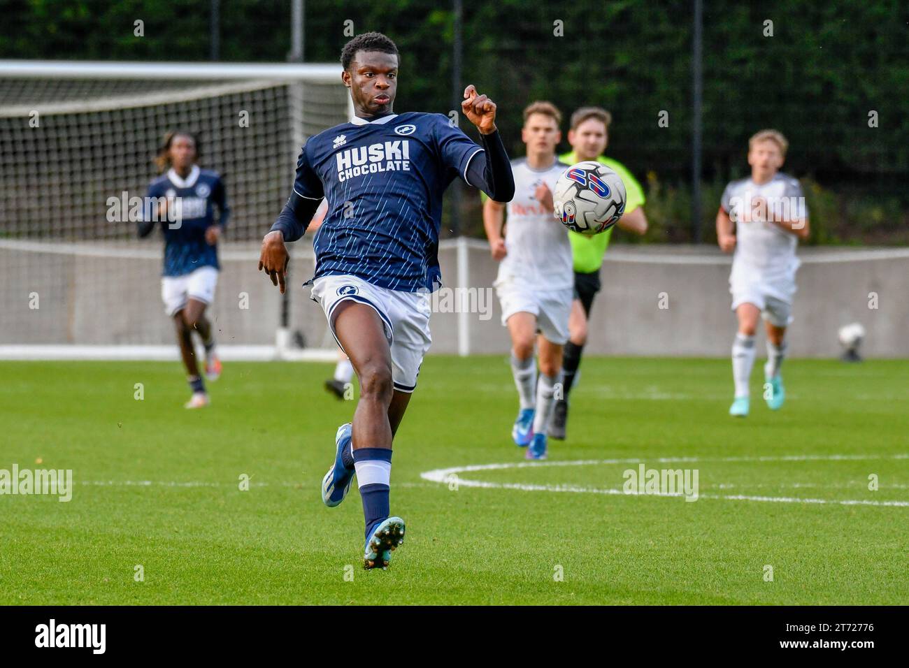 Swansea, Wales. 11 November 2023. Adedapo Olugbodi of Millwall in ...