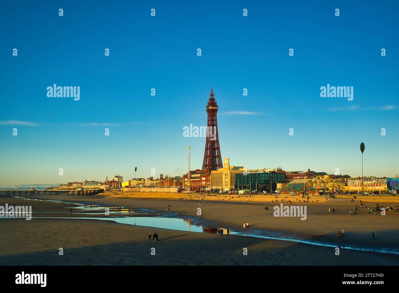 Cityscape photo taken in Blackpool Stock Photo - Alamy