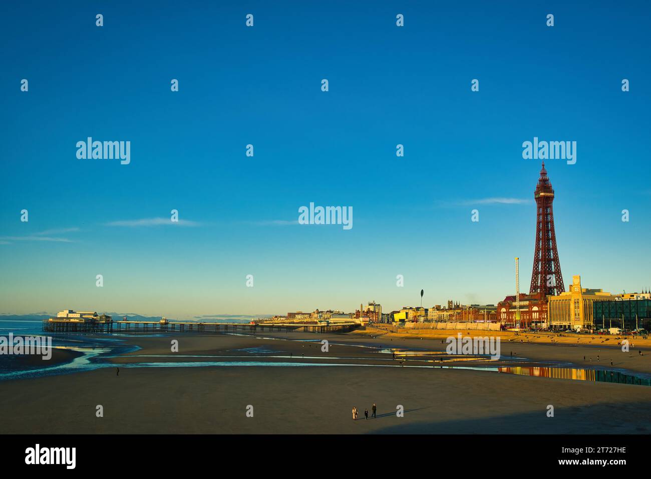 Cityscape photo taken in Blackpool Stock Photo - Alamy