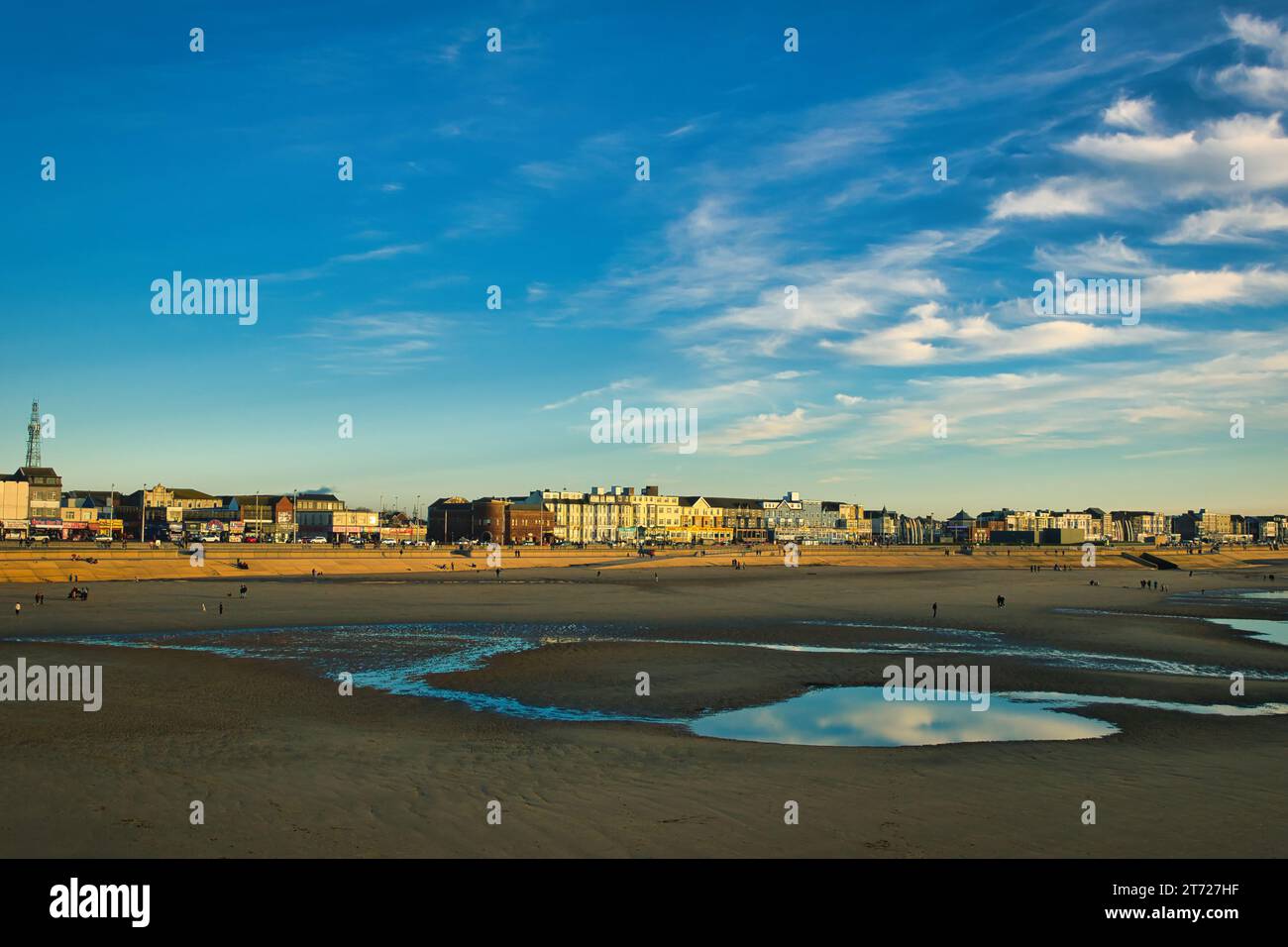 Cityscape photo taken in Blackpool Stock Photo - Alamy