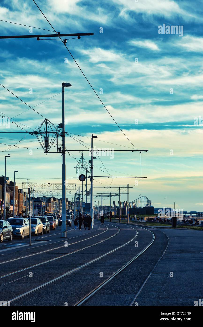 Blackpool streets aerial hi-res stock photography and images - Alamy