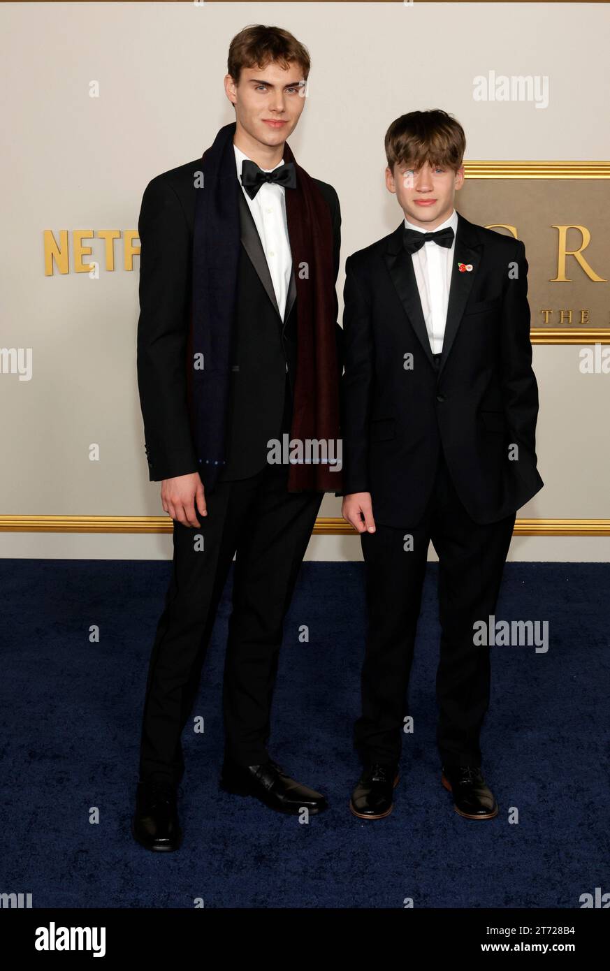 Los Angeles, Ca. 12th Nov, 2023. Rufus Kampa, Fflyn Edwards, at Netflix ...