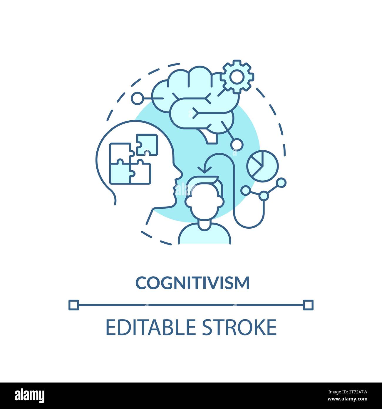 Thin line blue icon cognitivism concept Stock Vector Image & Art - Alamy Thin line blue icon cognitivism concept Stock Vector Image & Art - Alamy