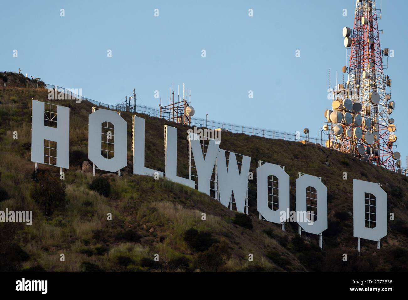 May 08, 2023 - Los Angeles, California: Sunset view of the famous ...