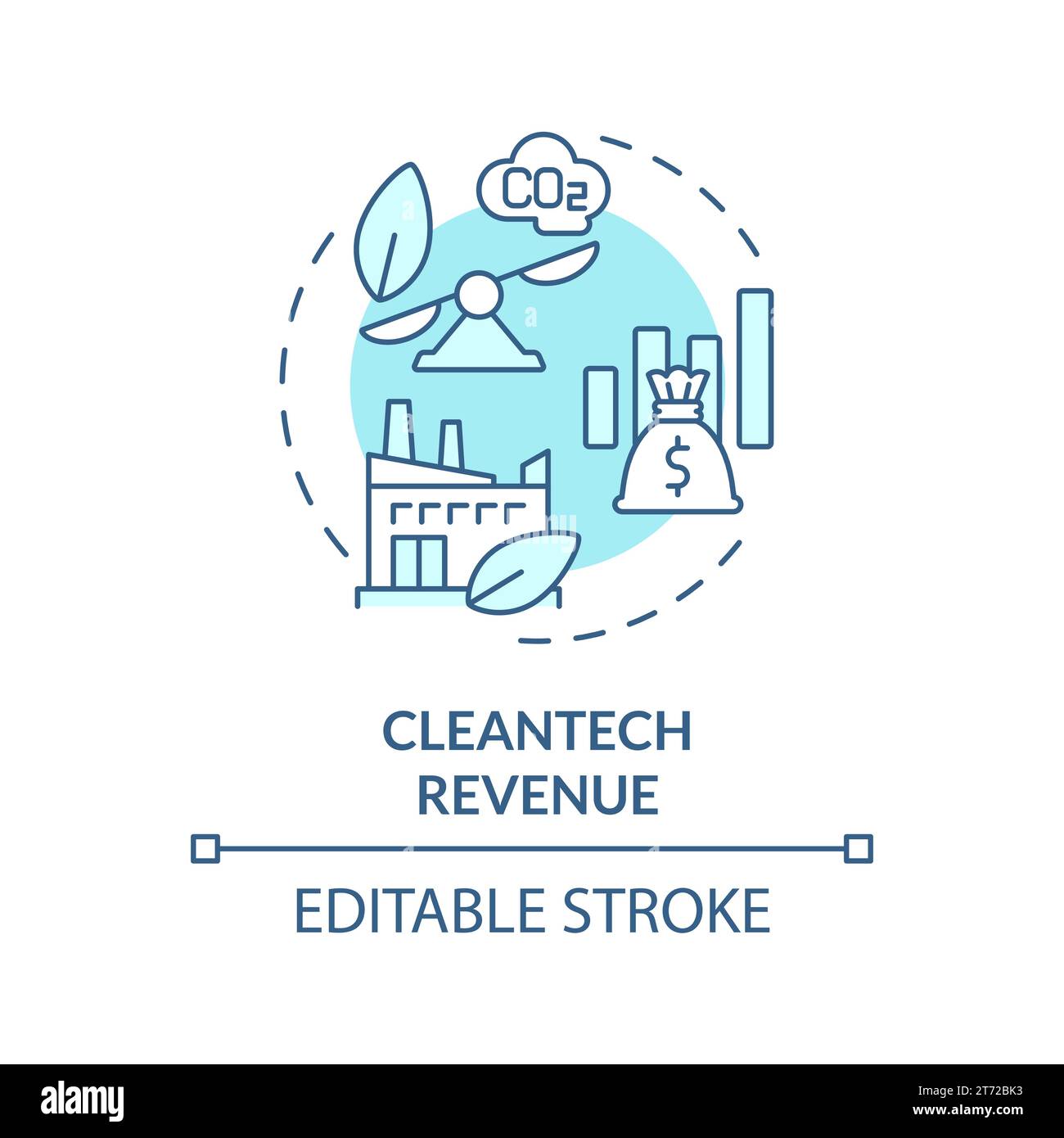 Thin linear blue icon cleantech revenue concept Stock Vector Image ... Thin linear blue icon cleantech revenue concept Stock Vector Image ...