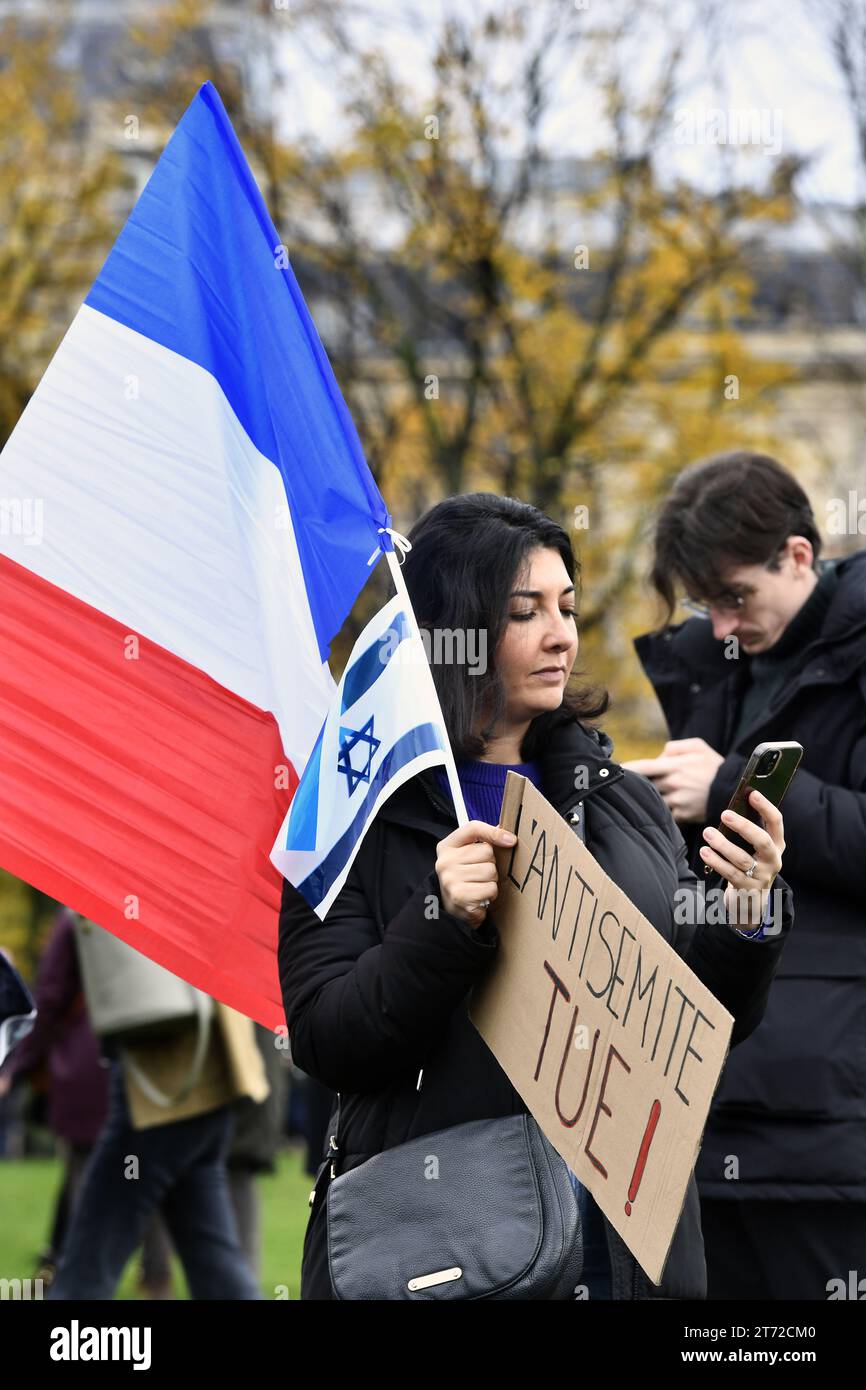 National Protest Rally against antisemitism in Paris - November 12th ...