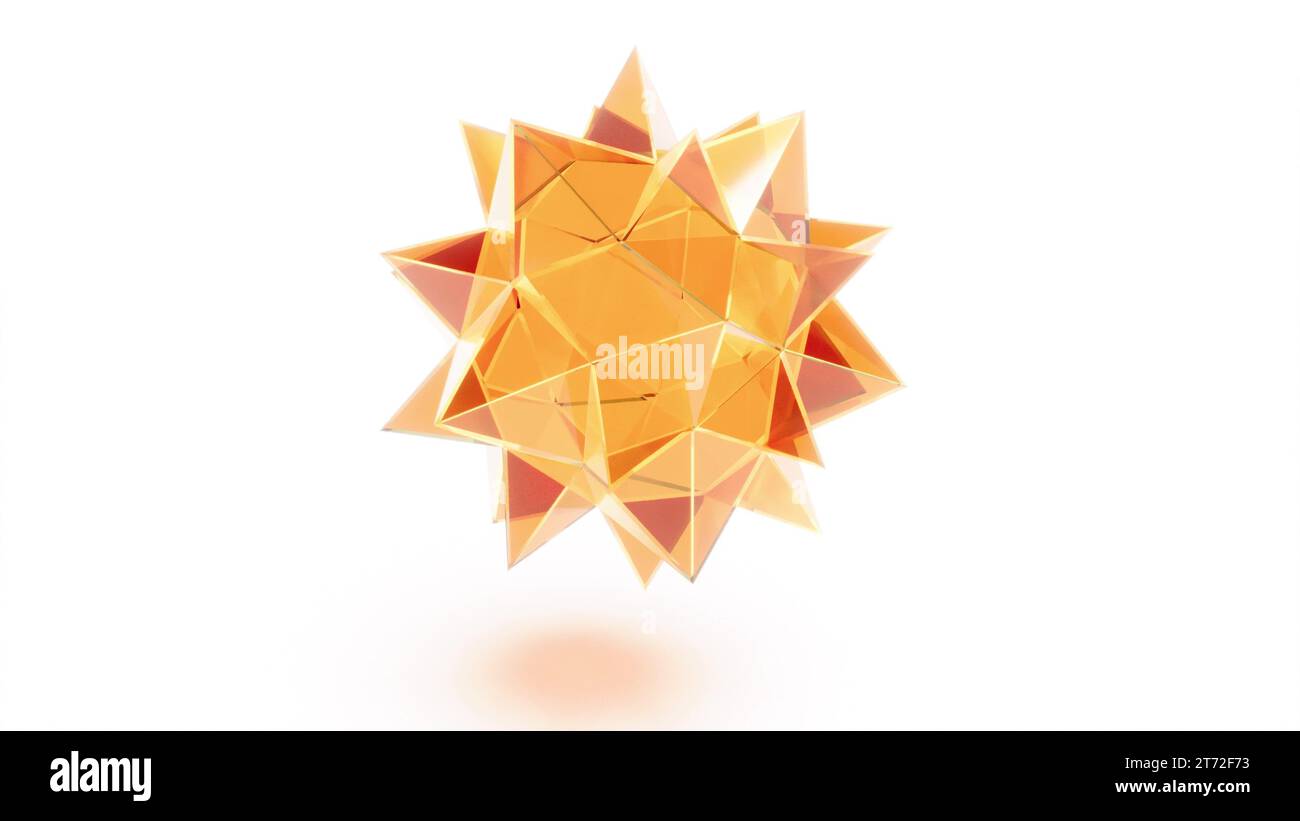 Color glass star on white 3d render Stock Photo - Alamy