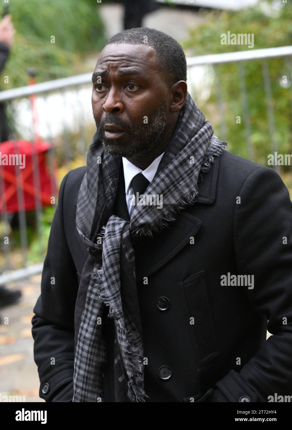 Manchester, UK. November 13th, 2023. Andrew Cole attending the funeral ...