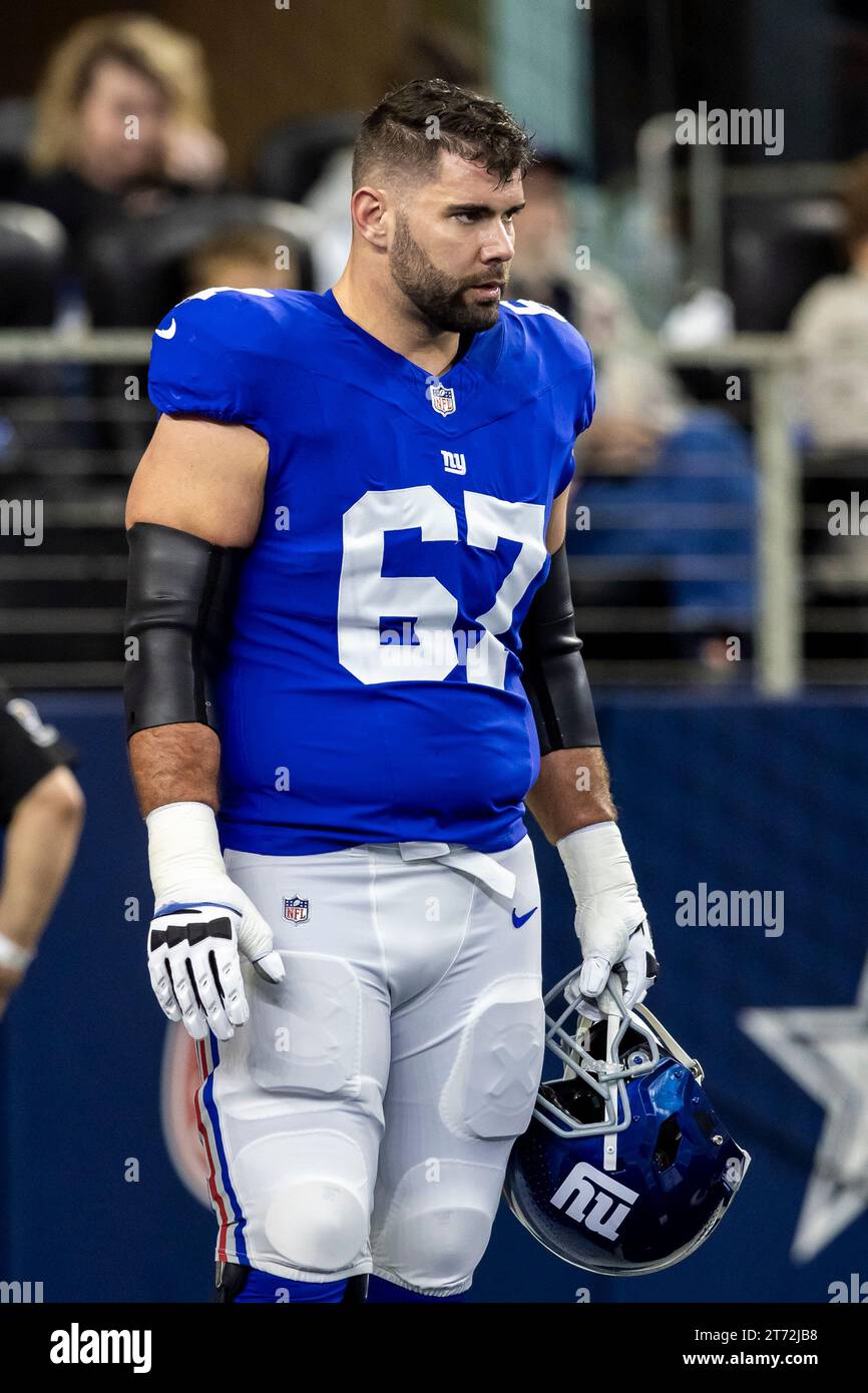 New York Giants guard Justin Pugh (67) is seen before the first half of ...