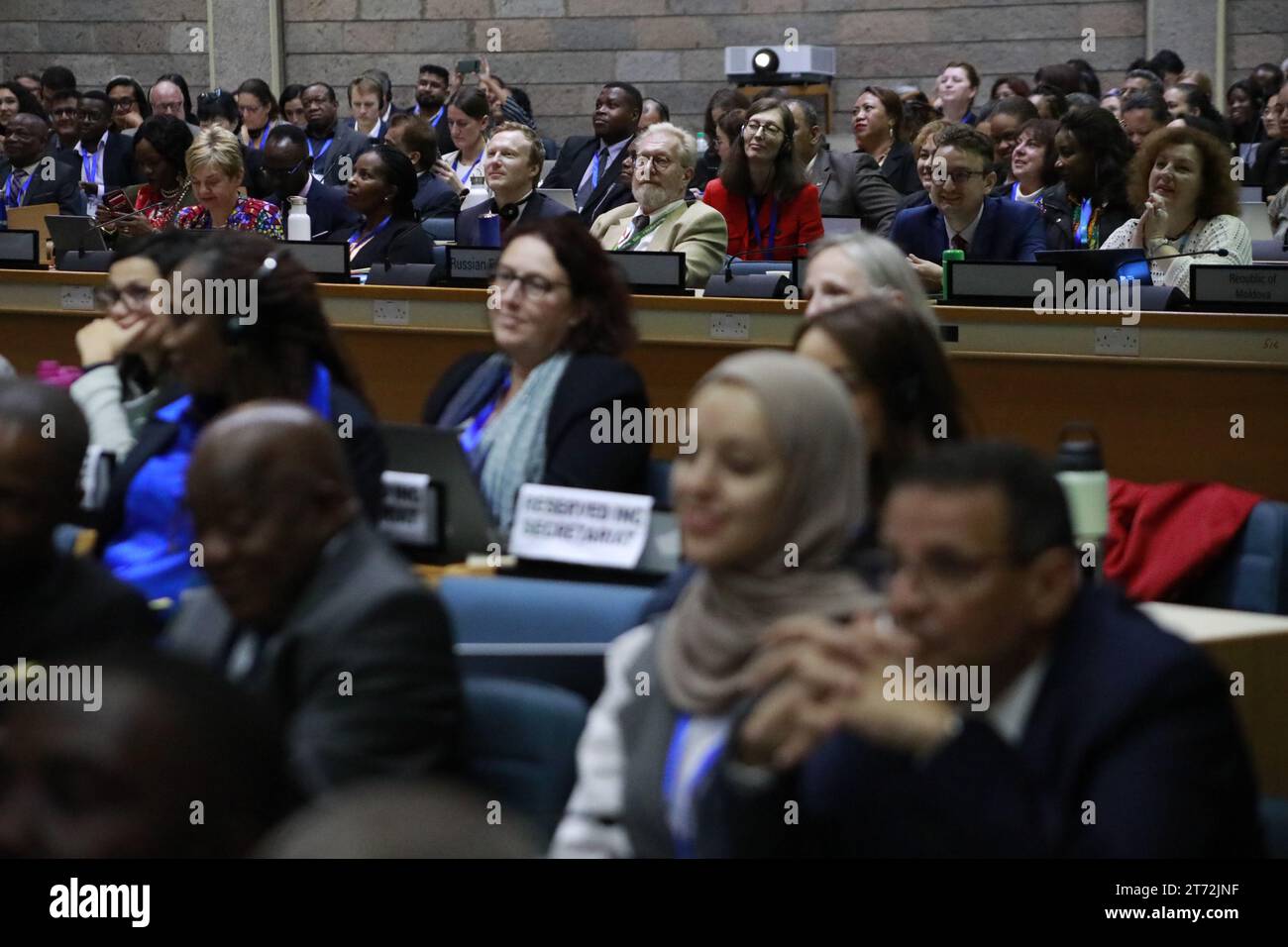 Nairobi, Kenya. 13th Nov, 2023. Delegates seen during the third session ...