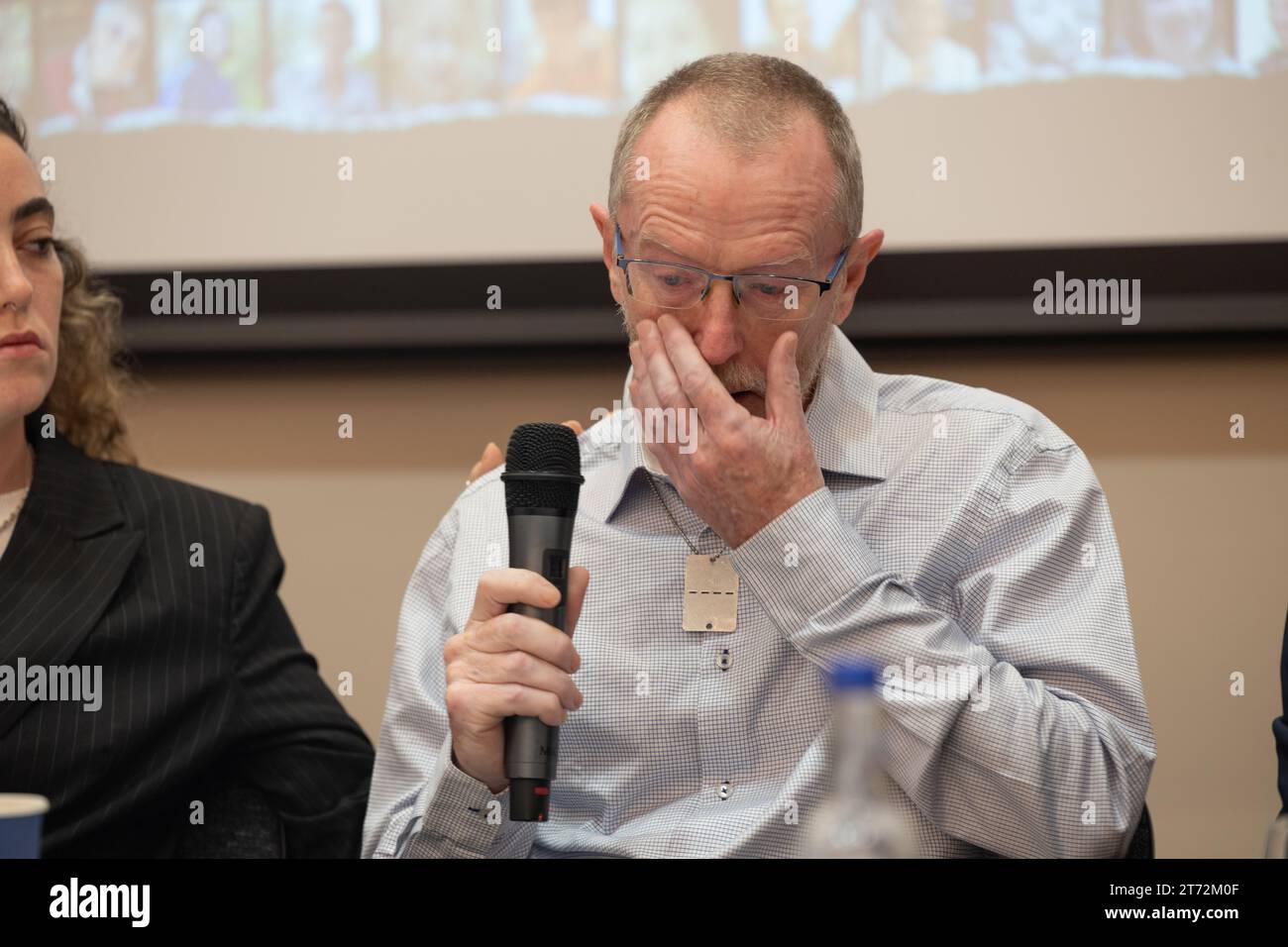 Thomas Hand during a press conference for families of hostages feared ...