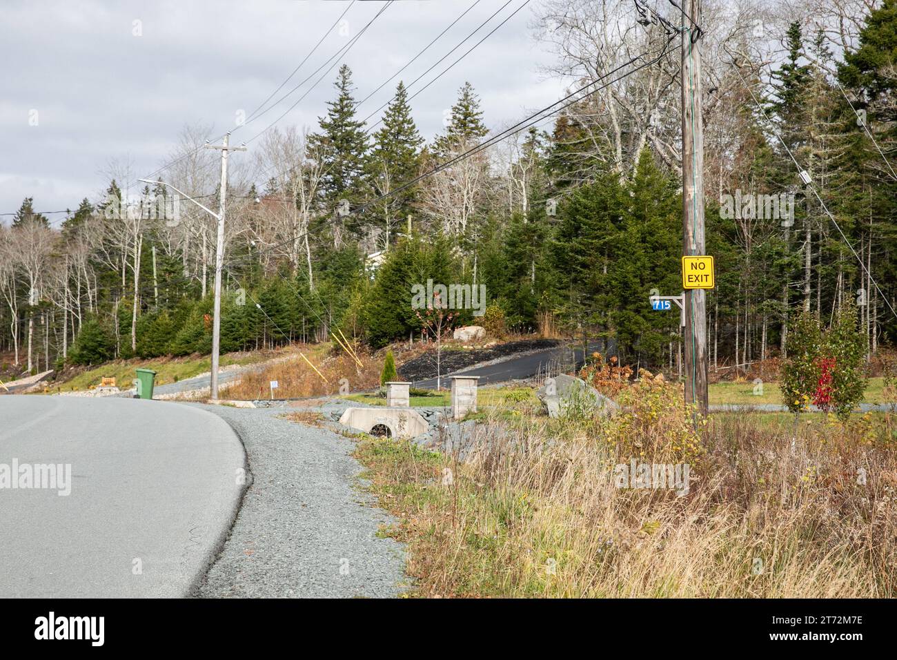Halifax, Canada. 08th Nov, 2023. A no exit sign posted at the Indigo ...