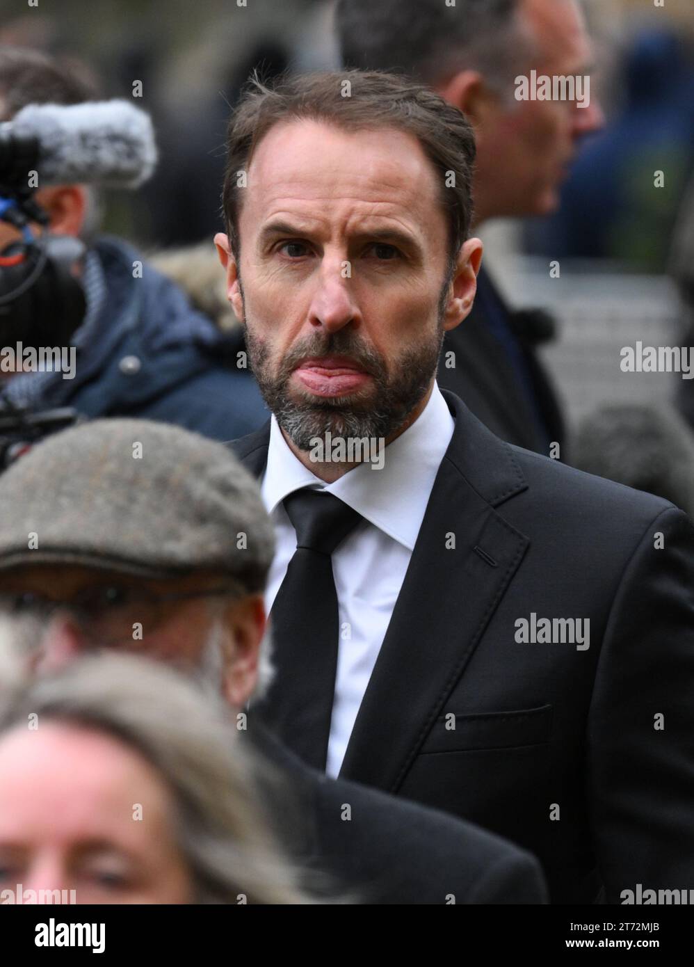 Manchester, UK. November 13th, 2023. Gareth Southgate attending the ...