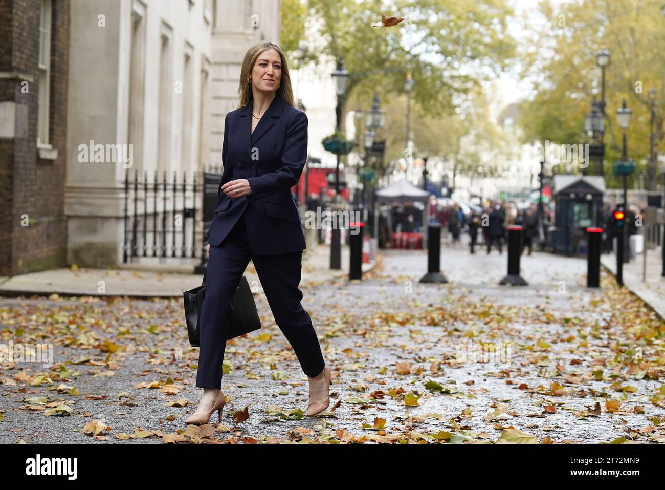 Laura Trott in Downing Street, London, as Prime Minister Rishi Sunak is ...
