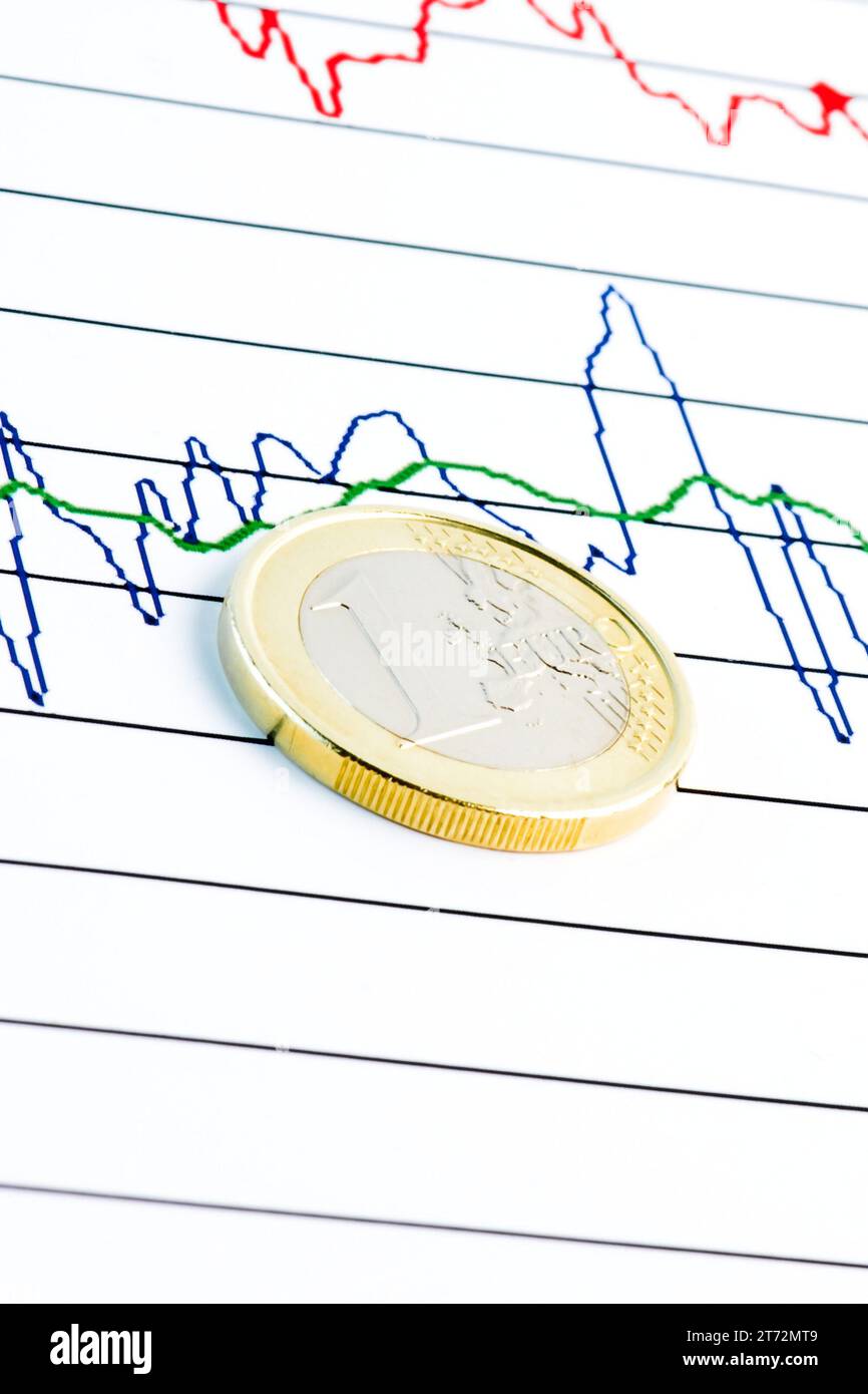 Business chart euro symbol hi-res stock photography and images - Alamy
