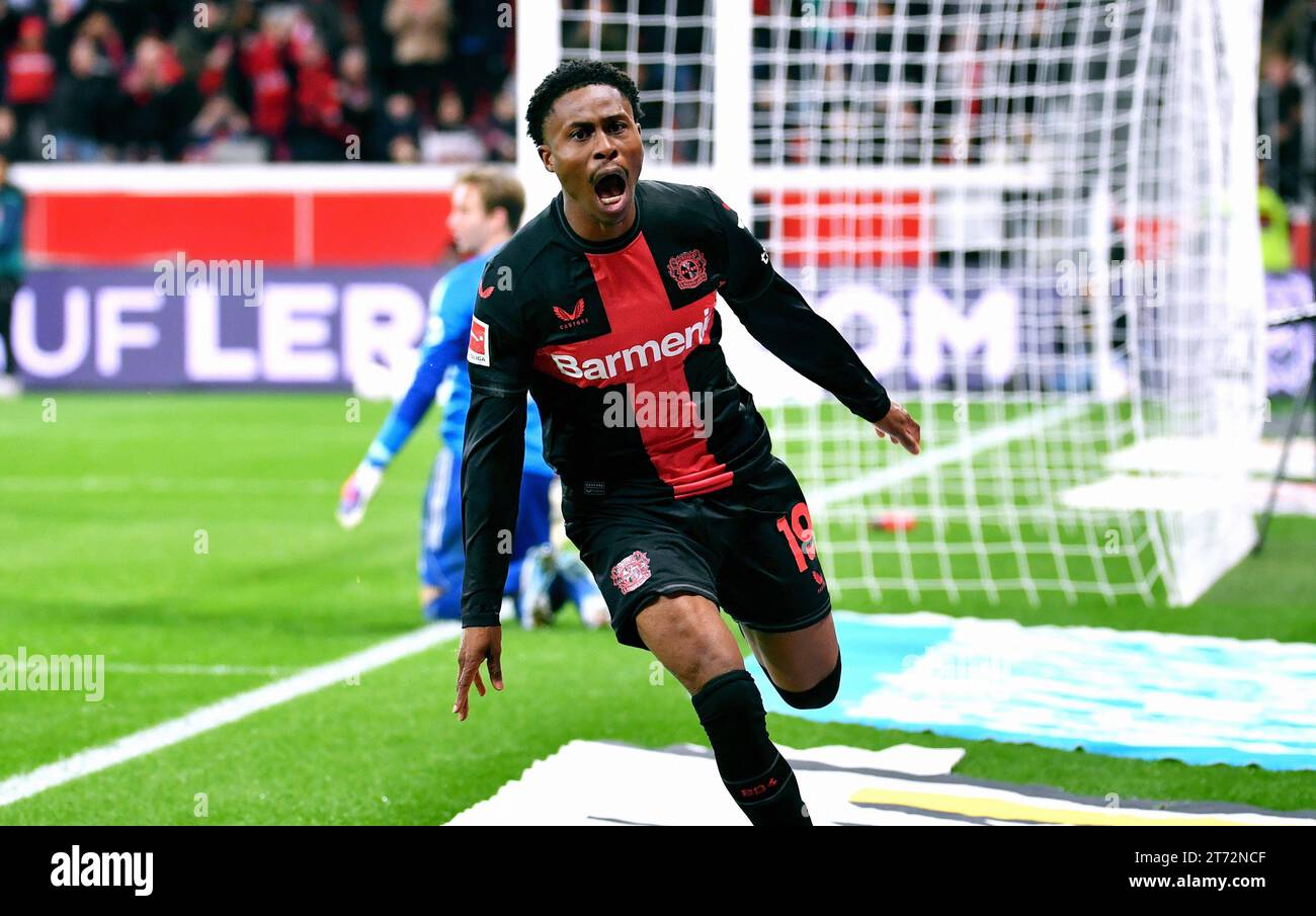 Bundesliga, BayArena Leverkusen: Bayer Leverkusen vs FC Union Berlin; Nathan Tella (LEV ...