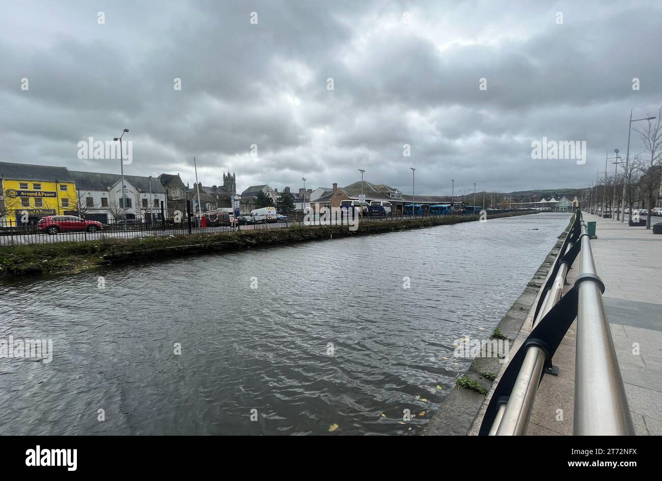 The canal in Newry, one of the worst affected areas of flooding in ...