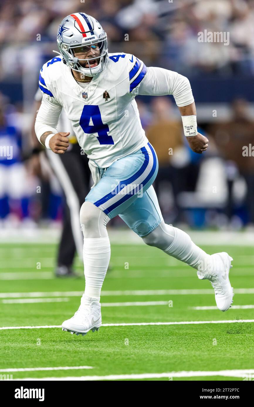 Dallas Cowboys quarterback Dak Prescott (4) is seen during the first ...